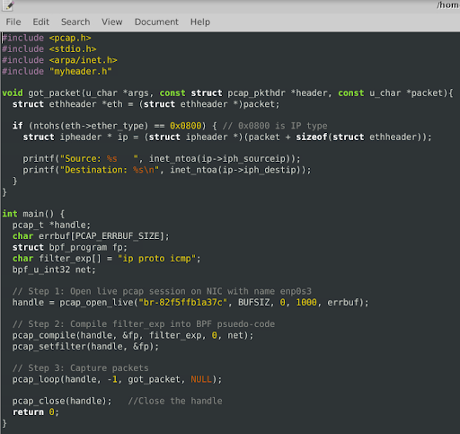 ICMP Packet Sniffing and Spoofing Lab | Justin Corpuz | Professional Portfolio
