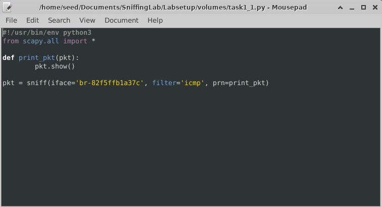 ICMP Packet Sniffing and Spoofing Lab | Justin Corpuz | Professional ...